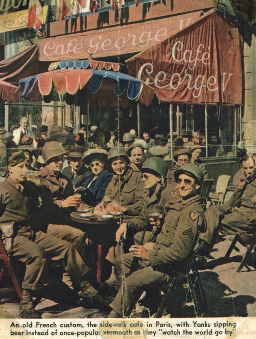 1944 Paris France -George V cafee - The Frontier 1944 Paris France -George V cafee - The Frontier