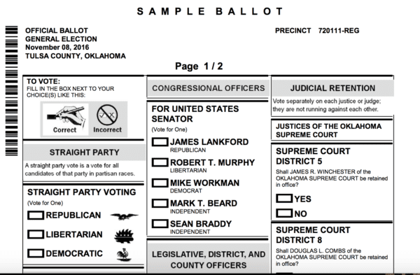 Oklahoma voter's guide: State questions, polling places and sample ...